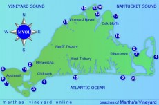 Beaches on Martha's Vineyard from Aquinnah to Chappaquiddick