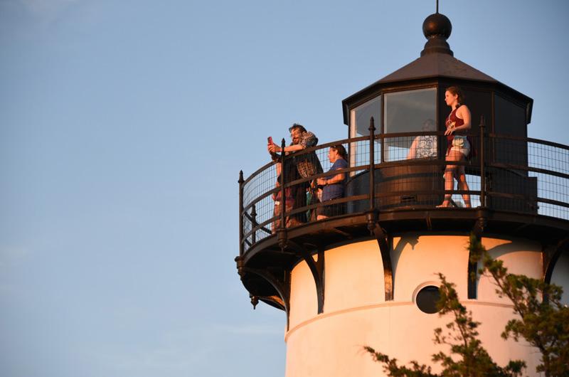 Enjoying the Sunset from the East Chop Lighthouse